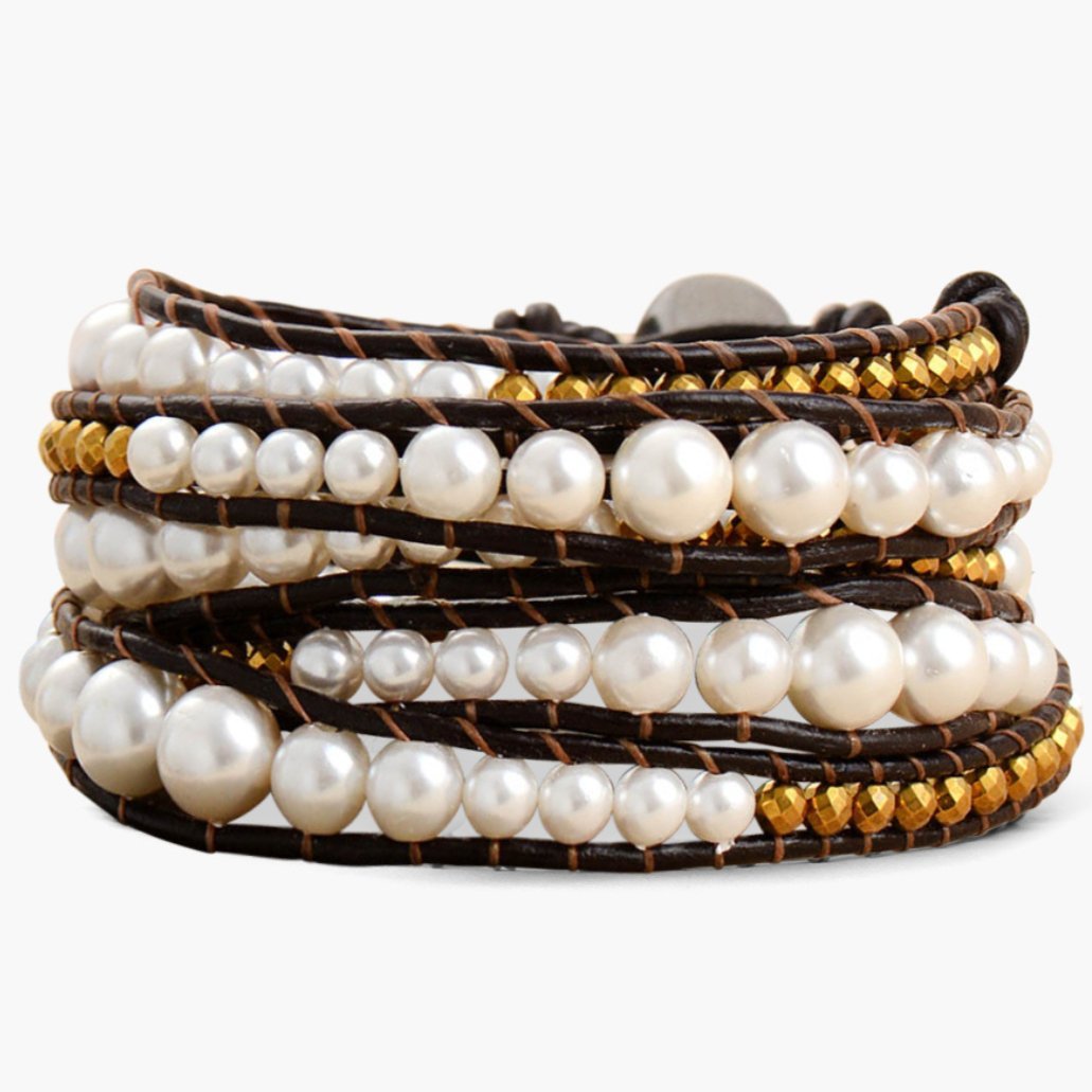 Pearl Protection Wrap Bracelet