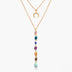 Rain 7 Chakra Heart Gold Chain Necklace